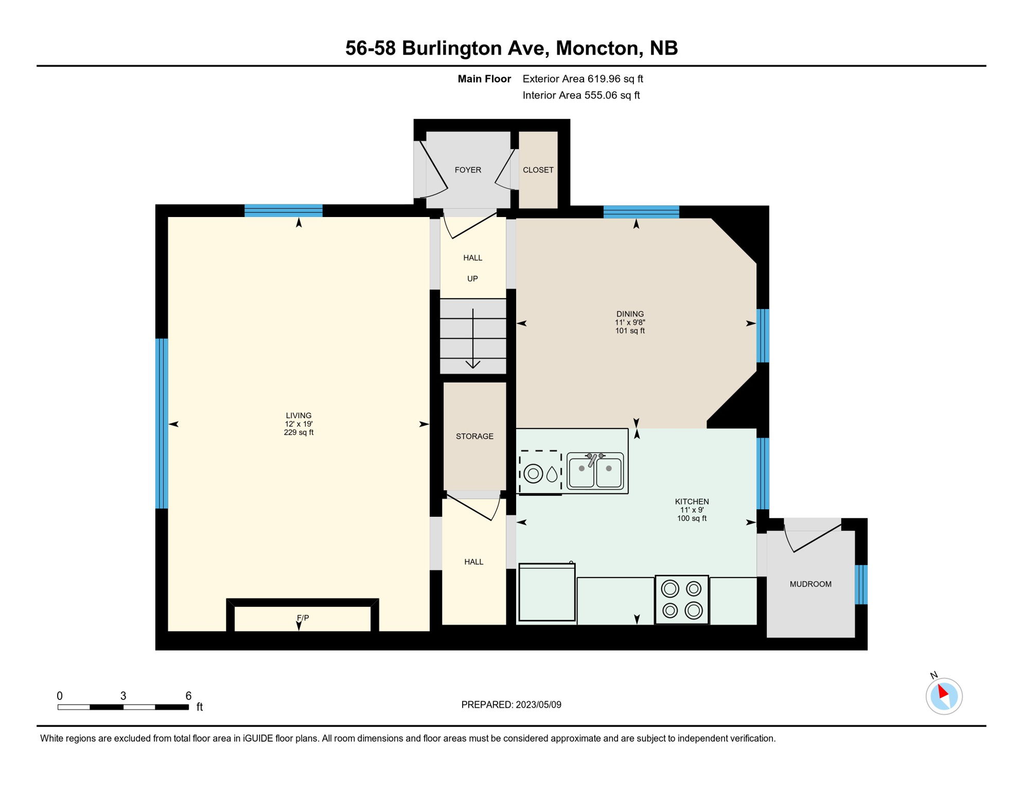 56-58 Burlington Ave, Moncton, NB E1E 1Z1 | PROPICSTA & MeasureMySpace